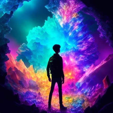 Premium Photo Artwork Of People Or Person Standing On A Field