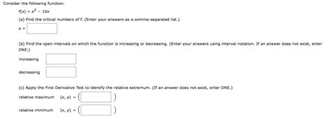 solved consider the following function f x x2 10x a
