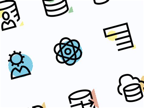 database line icons on behance