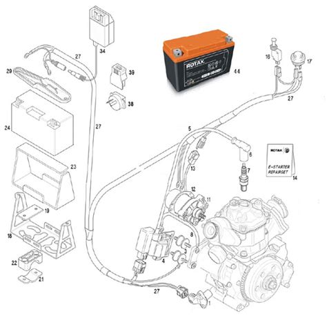Rotax Max Engine Parts Electrical Assembly Concept Racegear
