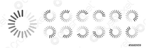 circular loading buffering icons vector stock vector 5680959 crushpixel