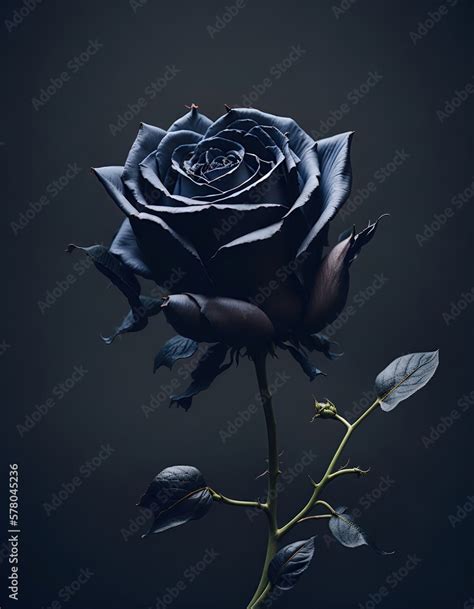 Black Rose Ai Generated Art Generative Ai High Detail Upscaled