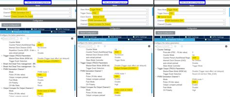 stm32 pwm phase shift timer synchronized example code