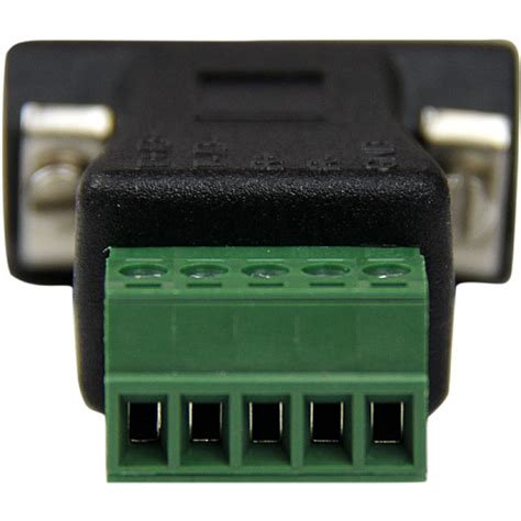 Startech Com Rs422 Rs485 Serial Db9 To Terminal Block Adapter1 X Db 9 Male Serialterminal