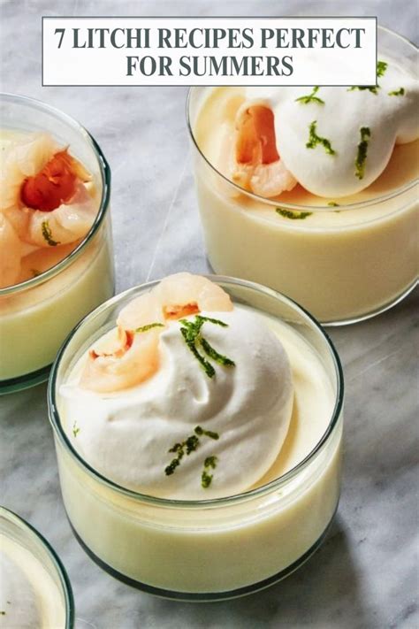 Lime Custards With Lychees Recipe Lychee Creme Brulee Lychee Dessert