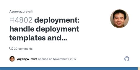 Deployment Handle Deployment Templates And Parameters With Json Comment And Metadata Issue