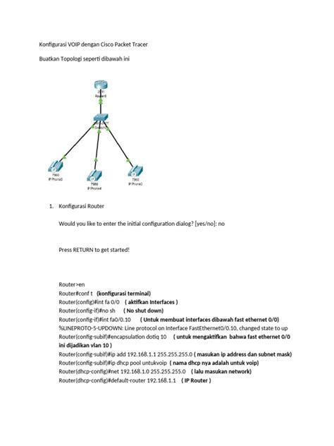 Konfigurasi Voip Dengan Cisco Packet Tracer Pdf