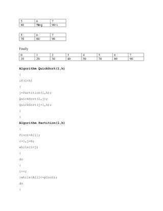 Quick Sort PDF