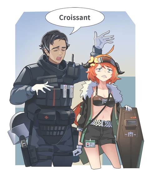 Croissant And Doc Arknights And 1 More Drawn By Simanaoteng Danbooru