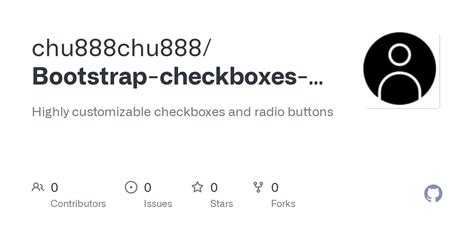 GitHub Chu Chu Bootstrap Checkboxes And Radio Buttons Highly Customizable Checkboxes