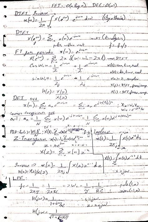 Digital Signal Processing Formulas At Mary Tylor Blog