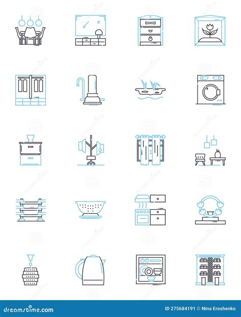 Graphic Architecture Linear Icons Set Design Creativity Aesthetics Composition Balance