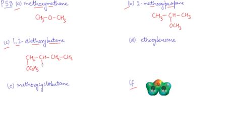 Solved A Write The Structural Formulas For The Following A Methoxymethane B 2