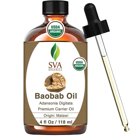 Sva Baobab Seed Oil Organic 4 Fl Oz 100 Natural Cold