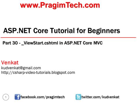 Sql Server Net And C Video Tutorial Viewstartcshtml In Aspnet
