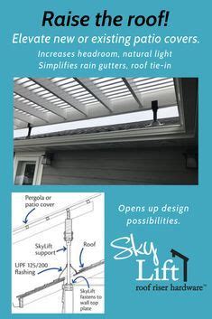 Skylift Hardware Roof Riser System Pergola Building A Patio Covered