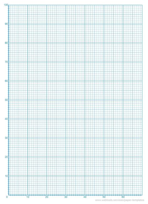 Blue Graph Paper Template