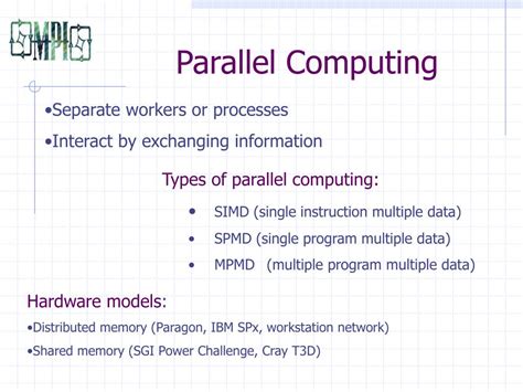 Ppt Mpi Message Passing Interface Powerpoint Presentation Free
