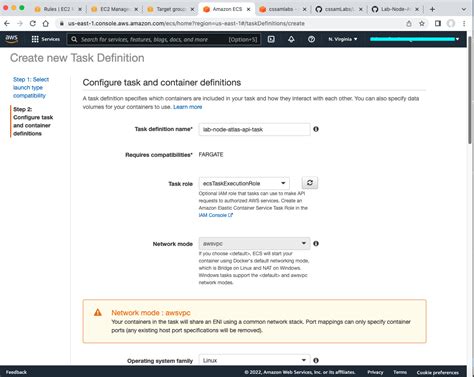 GitHub CssamLabs AWS Fargate Configuration