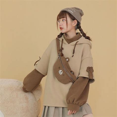 Korean Hoodie Kawaii Bear Korean Style Shop