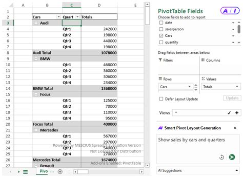 Ai Features Javascript Spreadsheets Natural Language And Smart Analysis