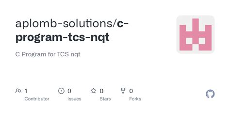 github aplomb solutions c program tcs nqt c program for tcs nqt