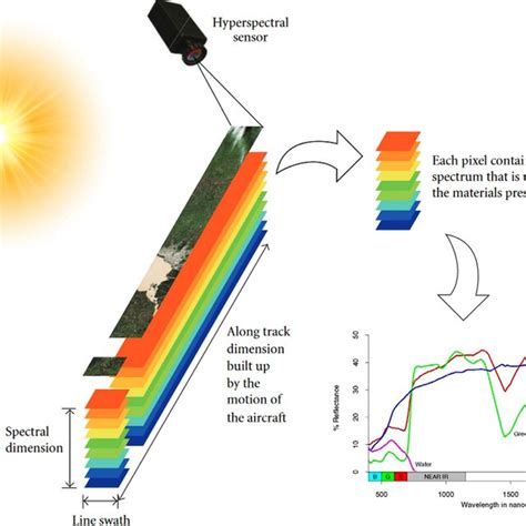 In A Hyperspectral Imagings Pushbroom Mode The Camera Scans The Download Scientific Diagram
