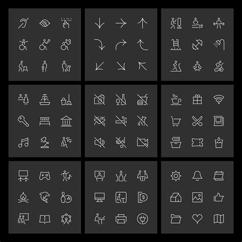 guidance wayfinding icons behance