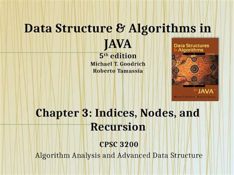Pptx Cpsc 3200 Algorithm Analysis And Advanced Data Structure Dokumentips