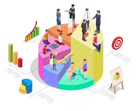 Premium Vector Customer Segmentation Target Audience Analysis Vector Isometric Illustration