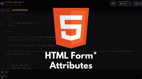 Html Tutorial 28 Html Form Attributes In Input Tags