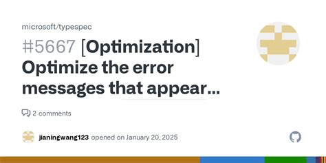 Optimization Optimize The Error Messages That Appear When Using TypeSpec VS Code Extension