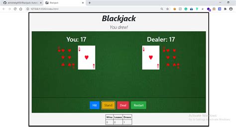Github Abhishekgl650blackjack Automated Card Game Built With Vanilla Js 🔥