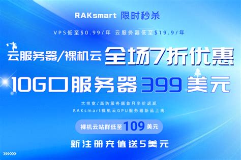 2024年最新raksmart优惠码 Raksmart美国服务器评测