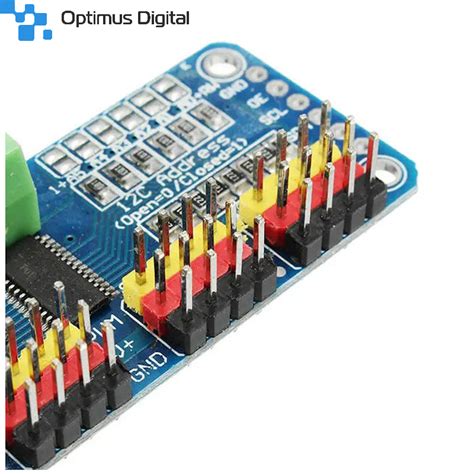 PCA9685 16 Channel PWM Controller With I2C Interface Optimus Digital