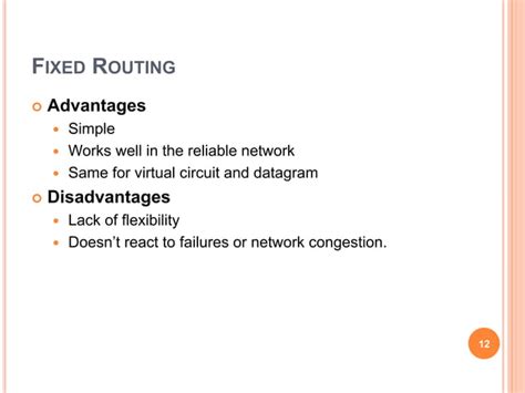 Routing And Routing Algorithms Pptx