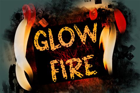 G Glow Fire Font Wepfont Fontspace