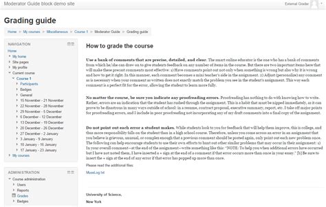 Moodle Plugins Directory Moderator Guide
