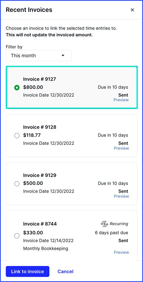 Add Time Entries To An Invoice Canopy