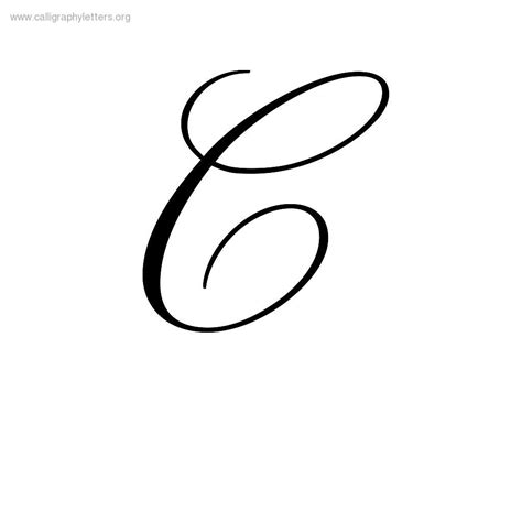 Calligraphy Letter C Melissarene Princess