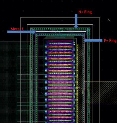 Guard Ring Connection For Nmos In A Triple Well Process