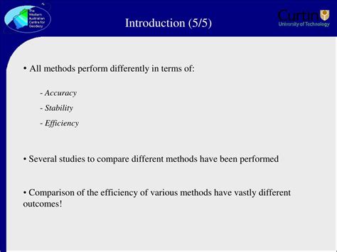 Ppt A Comparison Of Techniques For The Transformation From Cartesian