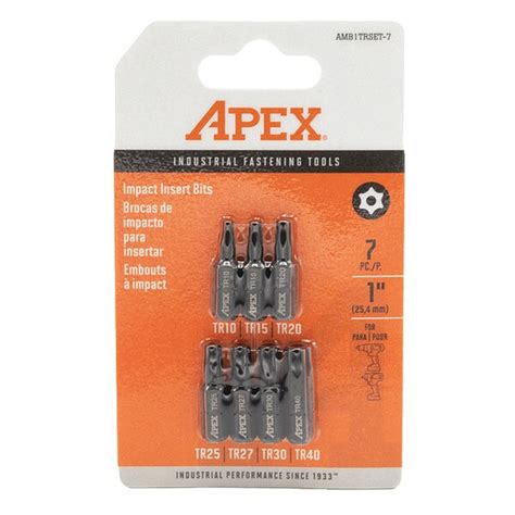 Apex Tool Group Bit Torx Security Set Pcs AMB TRSET Zoro