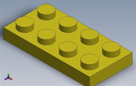 乐高2x4公寓 Solidworks 2013 模型图纸免费下载 懒石网