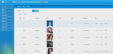 Python毕业设计 基于djangovue数据可视化的高校大学学生成绩管理系统设计和实现基于django的校园学科学生成绩管理平台