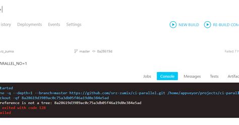 ブログズミ [appveyor] fatal reference is not a tree が出る場合の対応