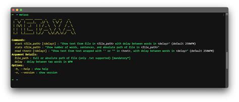Github Makoteqmetaxa Metaxa Reader Cli