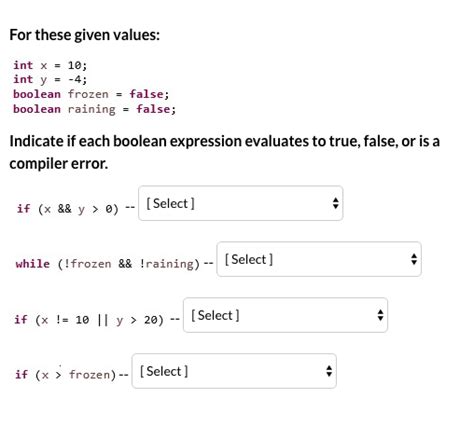 Solved For These Given Values Int X 10 Int Y 4