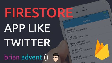 Ios Swift Tutorial App Like Twitter With Firestore Cloud Database Youtube