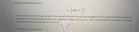solved graph the following function y 21sin x 4π drag the